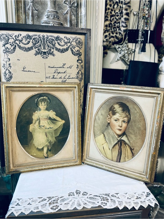 Art | Antique Bourgese Gold Plaster Arthur Garratt Peter Charlotte ...